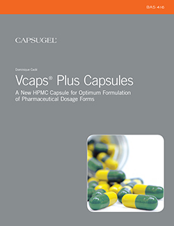 Vcaps® Plus Capsules: A New HPMC Capsule for Optimum Formulation of ...