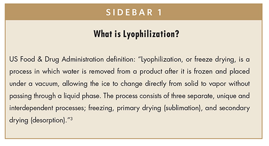 LYOPHILIZATION - Lyophilization Cycle Development: Lessons Learned ...